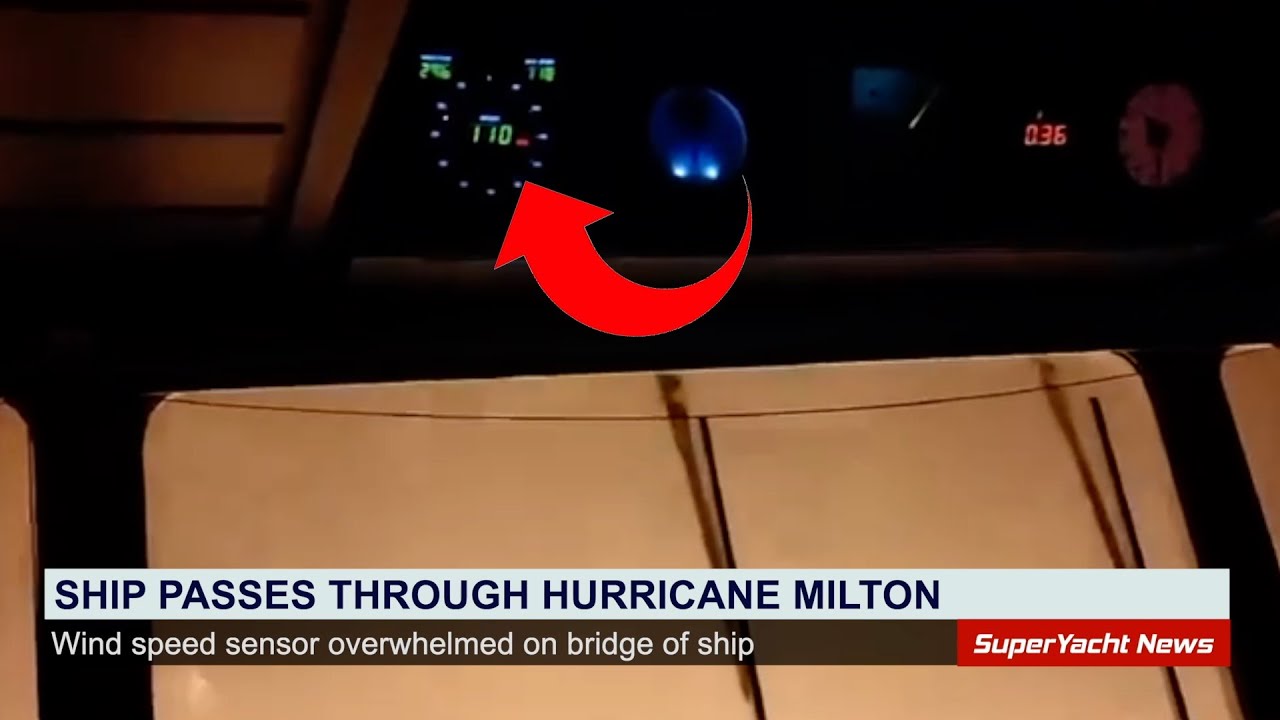 TERRIFYING Moments Ship Passes Through Hurricane Milton! | SY Clips ...