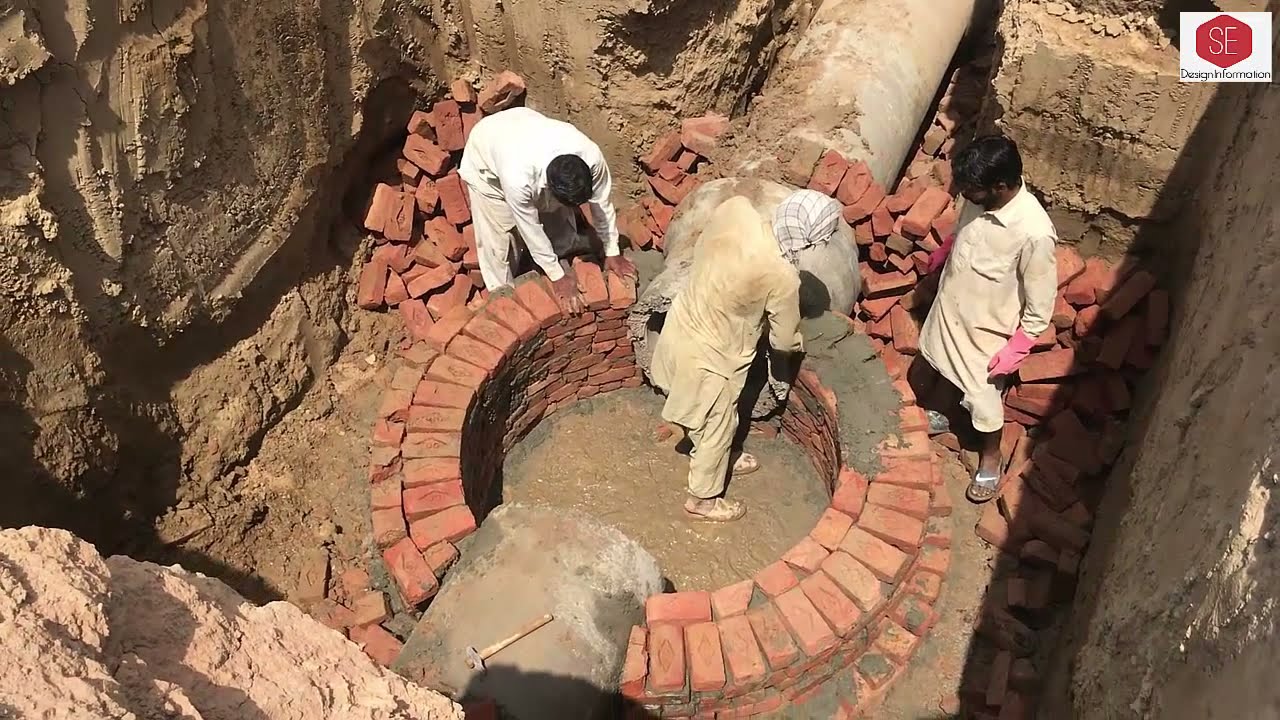 Manhole Brick Masonry Work. - YouTube
