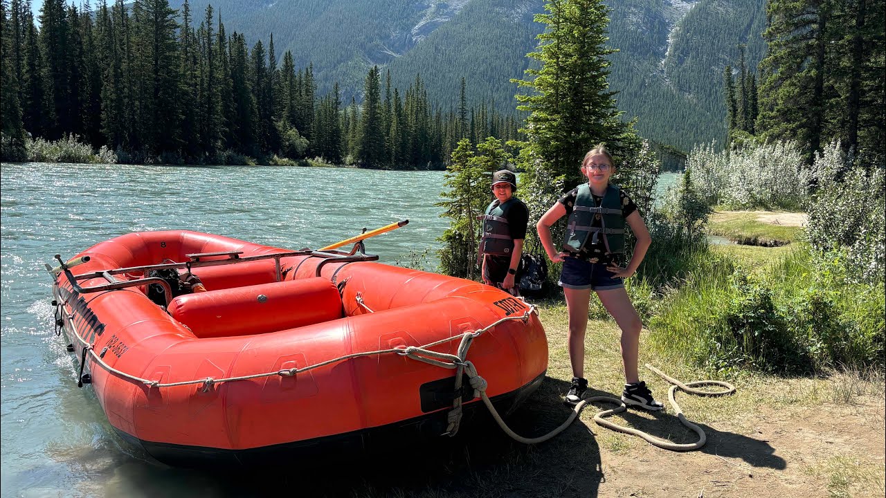 DAY 13 - Banff - exploring the Bow River on a rafting tour! - YouTube