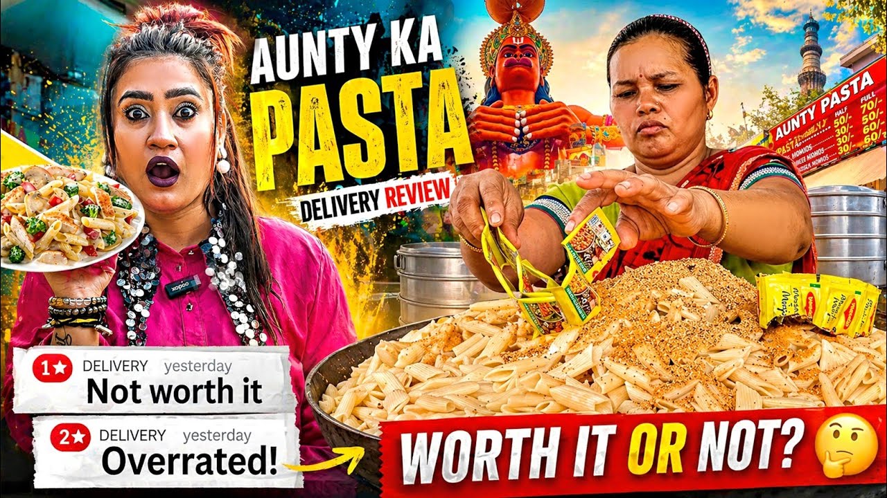 Exposed Most Rude Food Vendors In Delhi | Viral Pasta Wali Aunty In ...