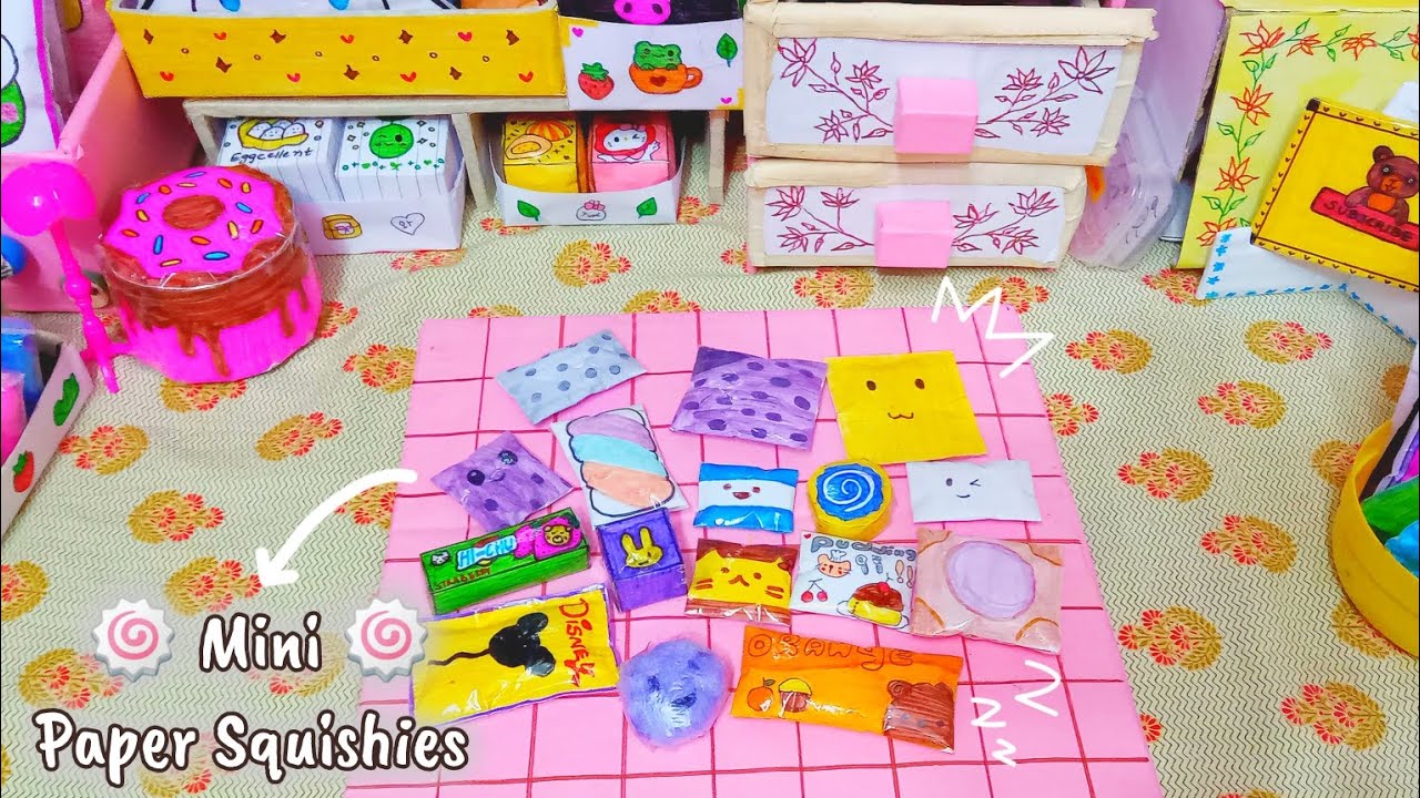 Mini Paper Squishies Collection 🍥 🧸 | Kawaii Handmade Squishies 🐇 - YouTube