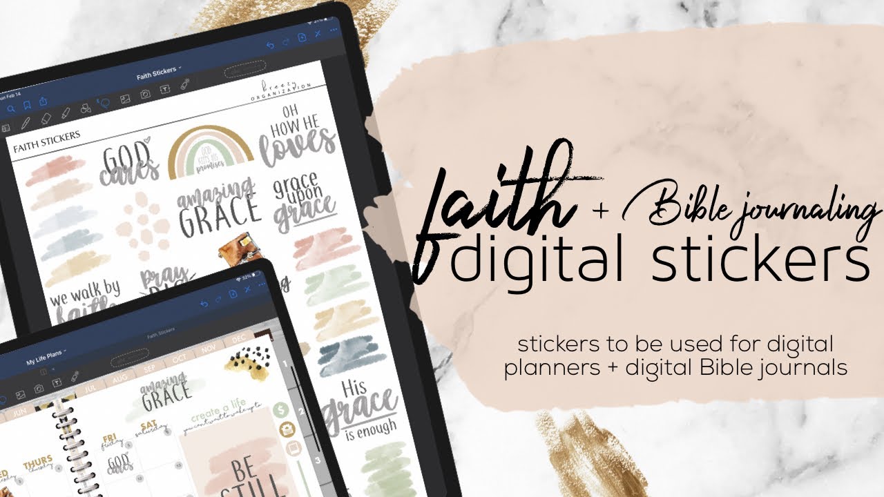 Faith Digital Stickers | Bible journaling digital stickers | Faith ...