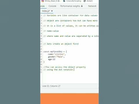 Learn about Javascript objects | clear your concepts related to objects under 60 sec | #shorts # ...