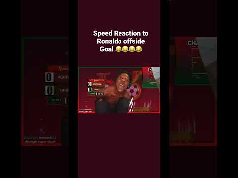Speed Reaction to Ronaldo offside Goal 😂😂 | worldcup2022 #ronaldo # ...