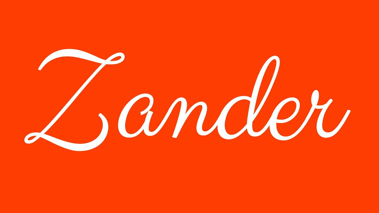 Learn How To Sign The Name Zander Stylishly In Cursive Writing YouTube Learn How To Sign The Name Zander Stylishly In Cursive Writing YouTube