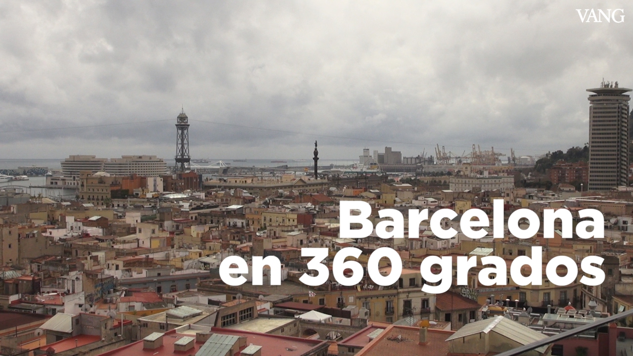 Barcelona en 360 grados desde el mirador del Ayuntamiento - YouTube