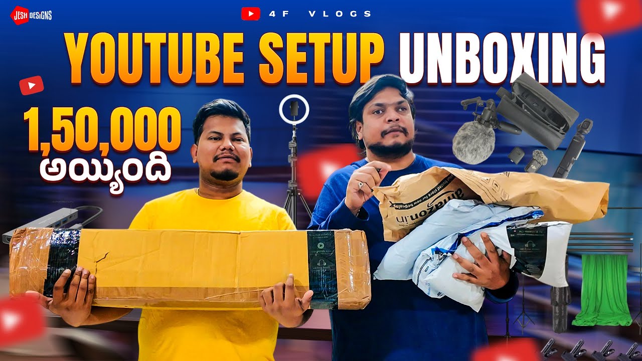 Best Equipment for YouTube Videos | Unboxing & YouTube Setup Guide | 4F ...
