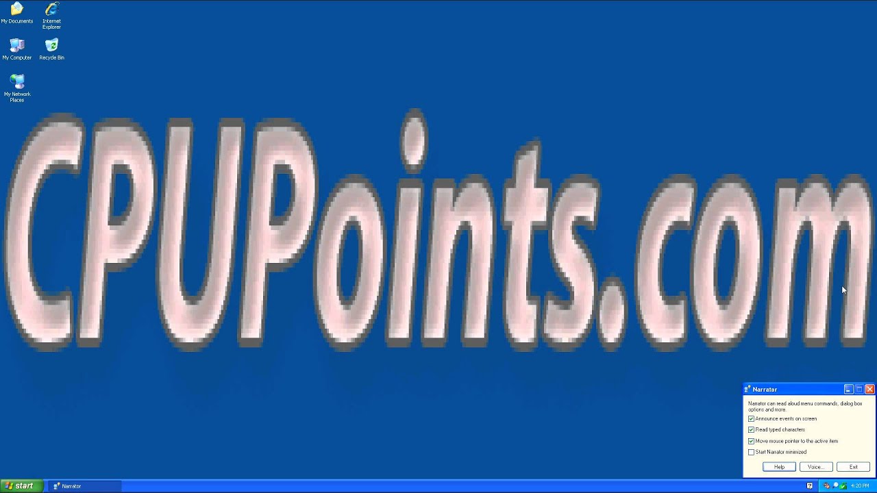 Windows XP Tips Introduction to Narrator - YouTube