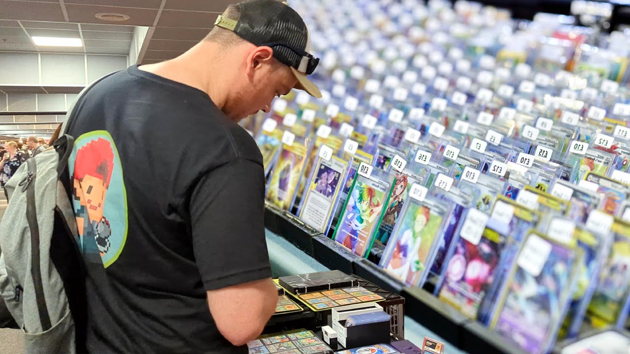 Completing My Pokemon Collection at a Trading Card Convention - YouTube