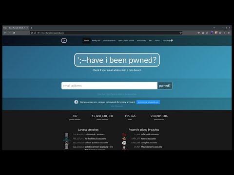 HAVE I BEEN PWNED! - Automating the haveibeenpwned API to query data leaks. - YouTube