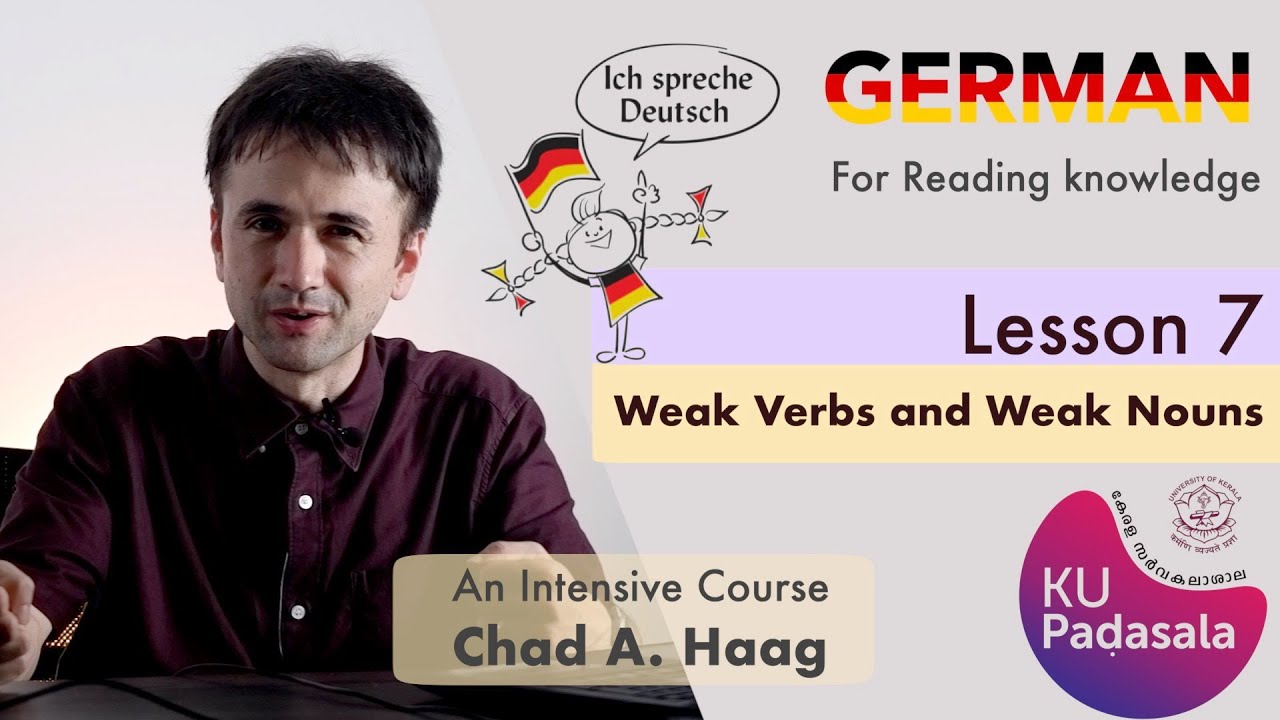 Lesson 07 | German for Reading Knowledge | Chad A Haag | K U Padasala ...
