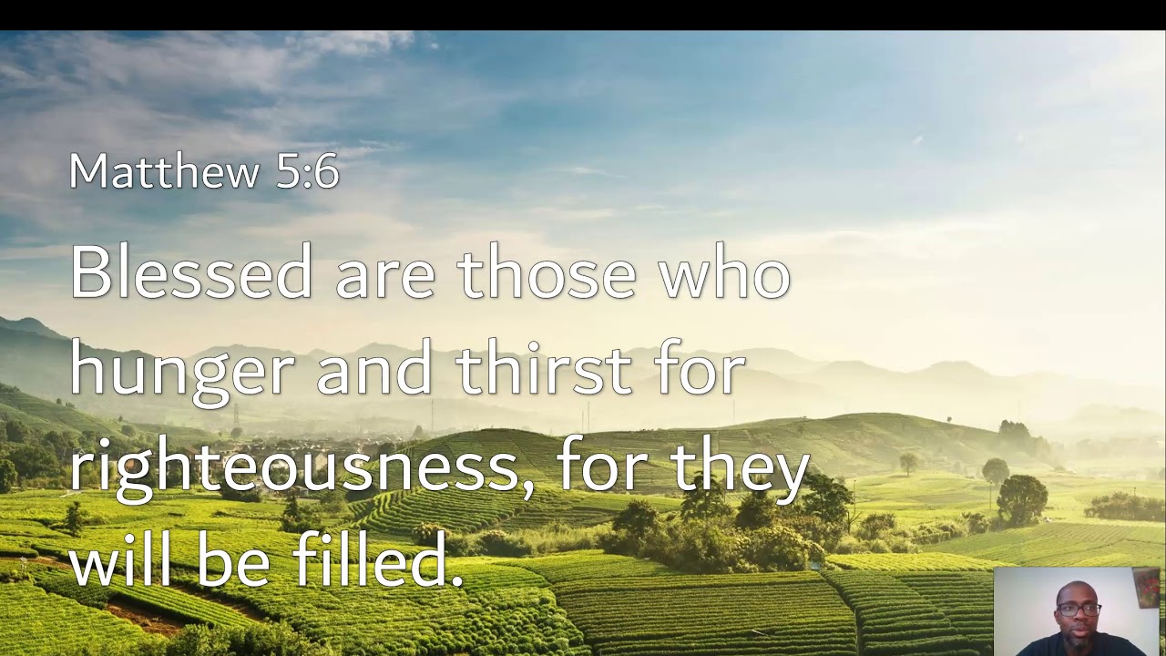 The Beatitudes Series - Matthew 5:6 - YouTube