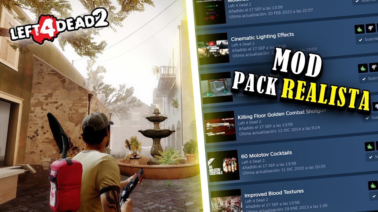 Los 5 MEJORES MODS de GRAFICAS REALISTAS para LEFT 4 DEAD 2 | Steam ...