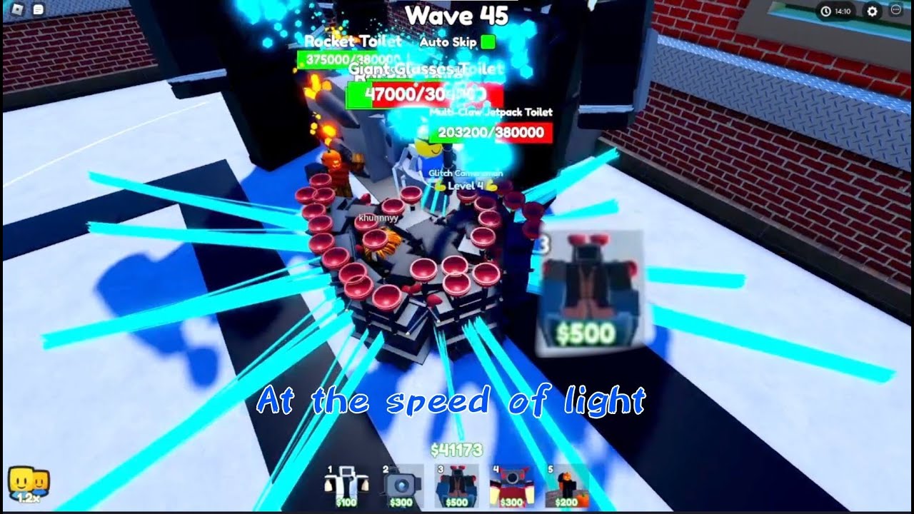 at the speed of light :3 | Toilet tower defense | Roblox - YouTube