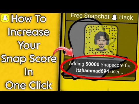 How To Increase Your Snap Score In One Click!