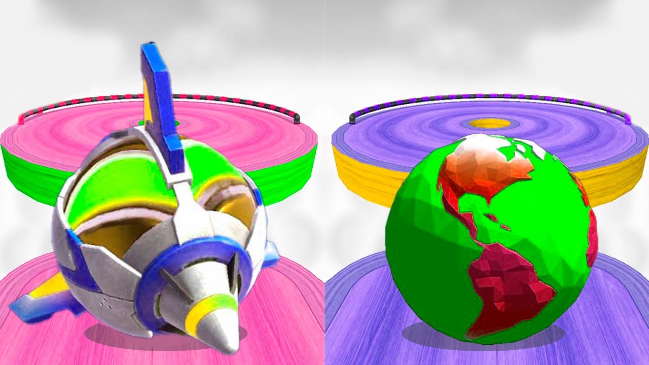Going Balls vs Space Rolling Ball - Shark Ball vs Planet Ball! Race-739 ...