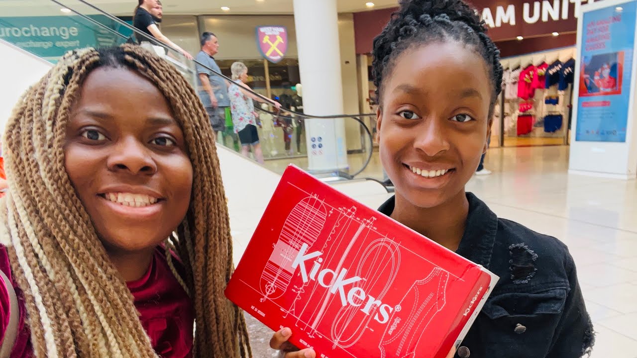Kickers shoe unboxing/spend the day with me as I go back to school ...