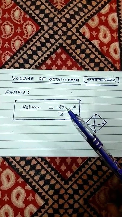 Formula [Volume of octahedron ] #shorts #youtube shorts #shorts video ...