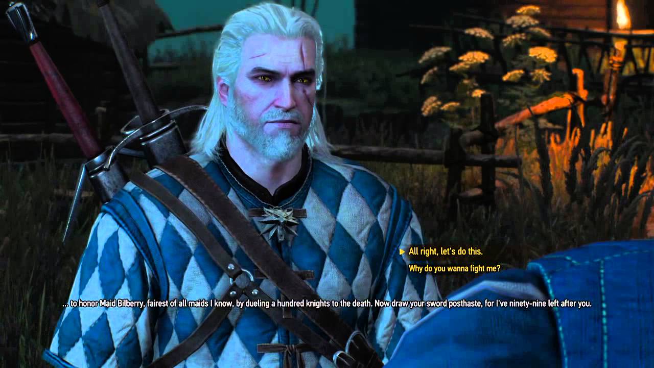 The Witcher 3 Wild Hunt Stupid challenger - YouTube