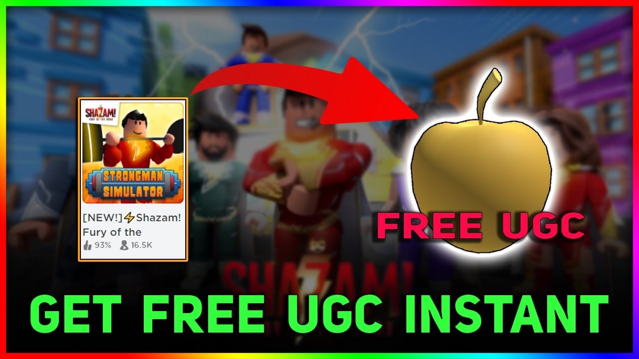 Roblox Strongman Simulator Script - Get UGC Instant | Shazam Event ...