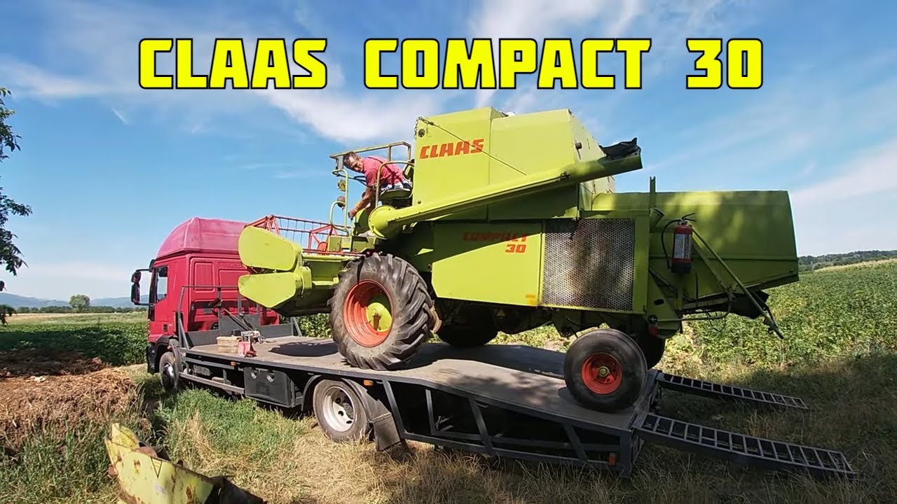 Claas Compact 30. Комбайнер вперше за кермом. John Deere 430 з Краковця ...