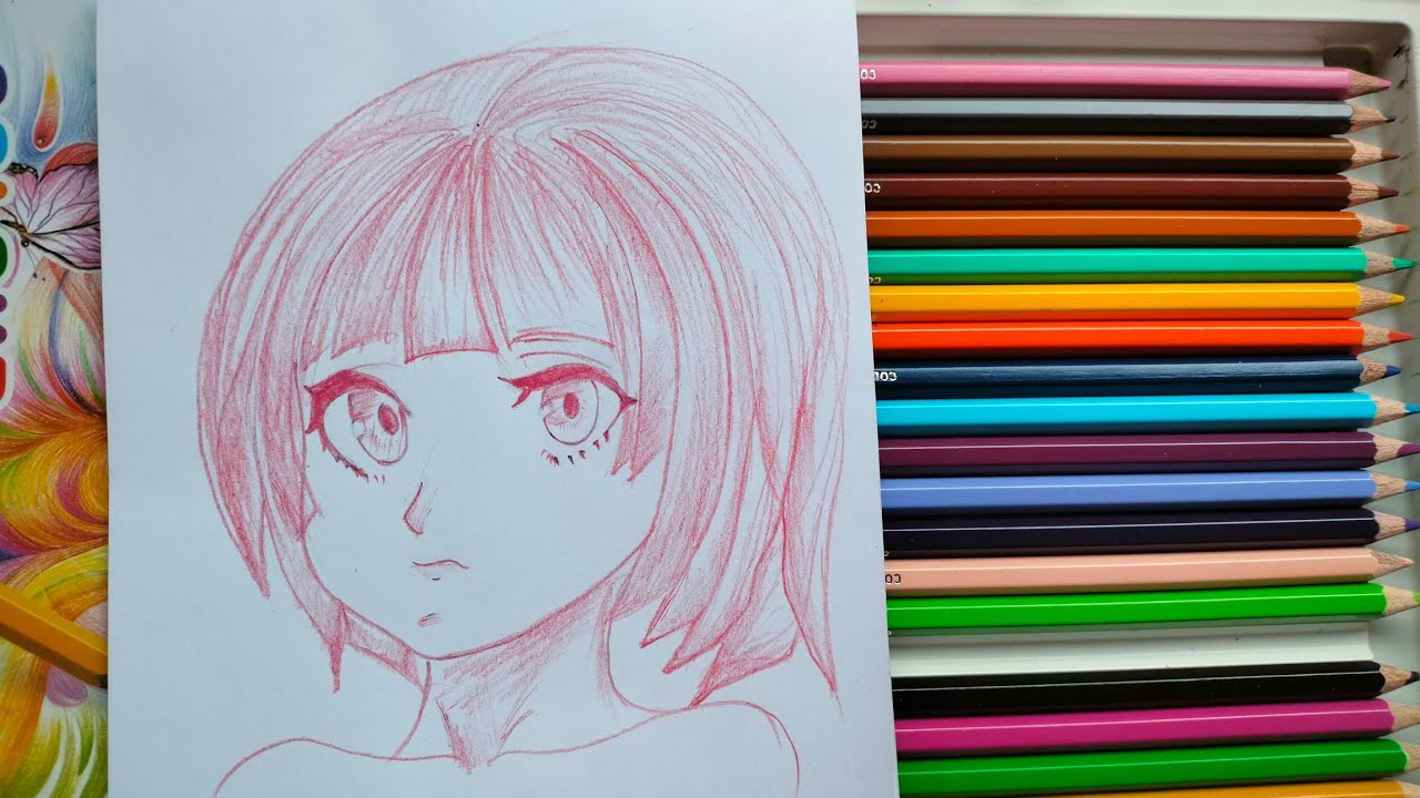 How to draw anime girls for beginners/anim face #easydrawing - YouTube