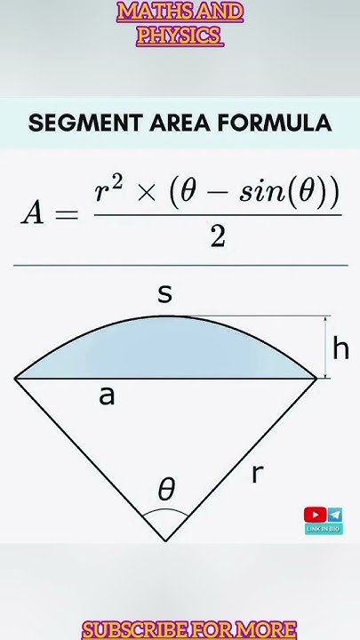 segment area formula #segments #area #mathstricks #education - YouTube