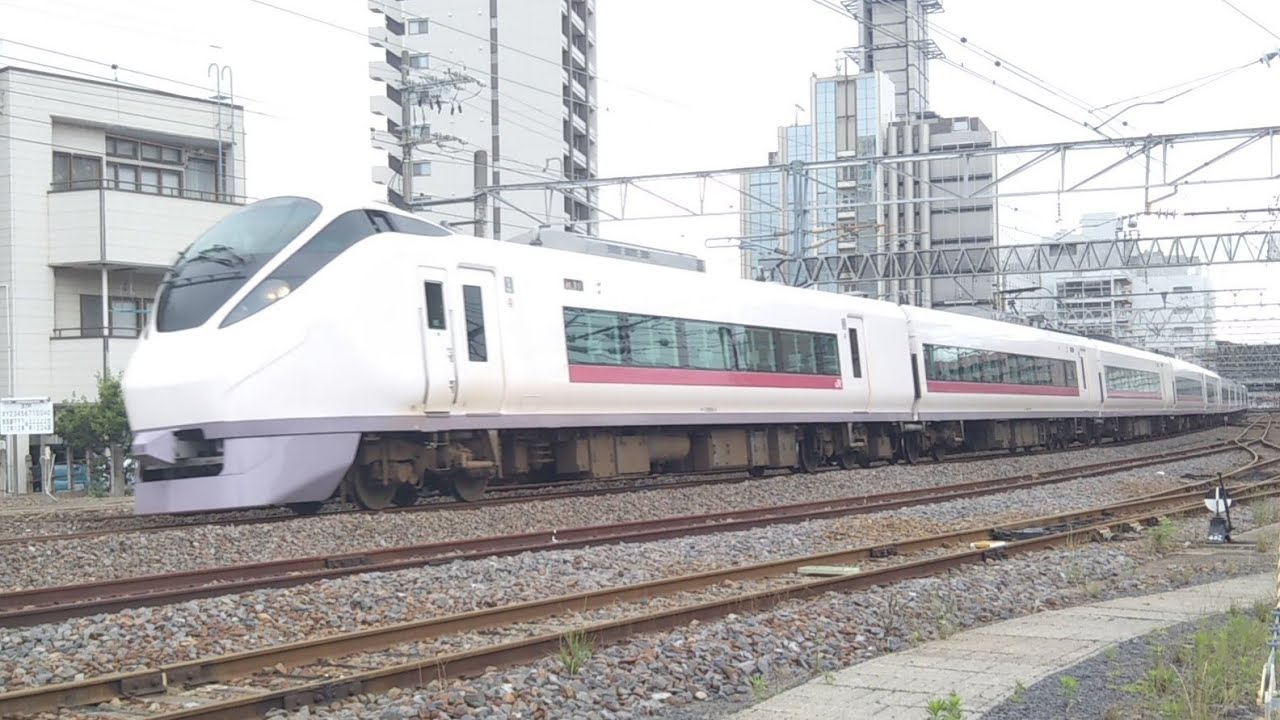 常磐線 E657系K5編成 内原車輪転削回送列車 水戸機関区付近にて - YouTube