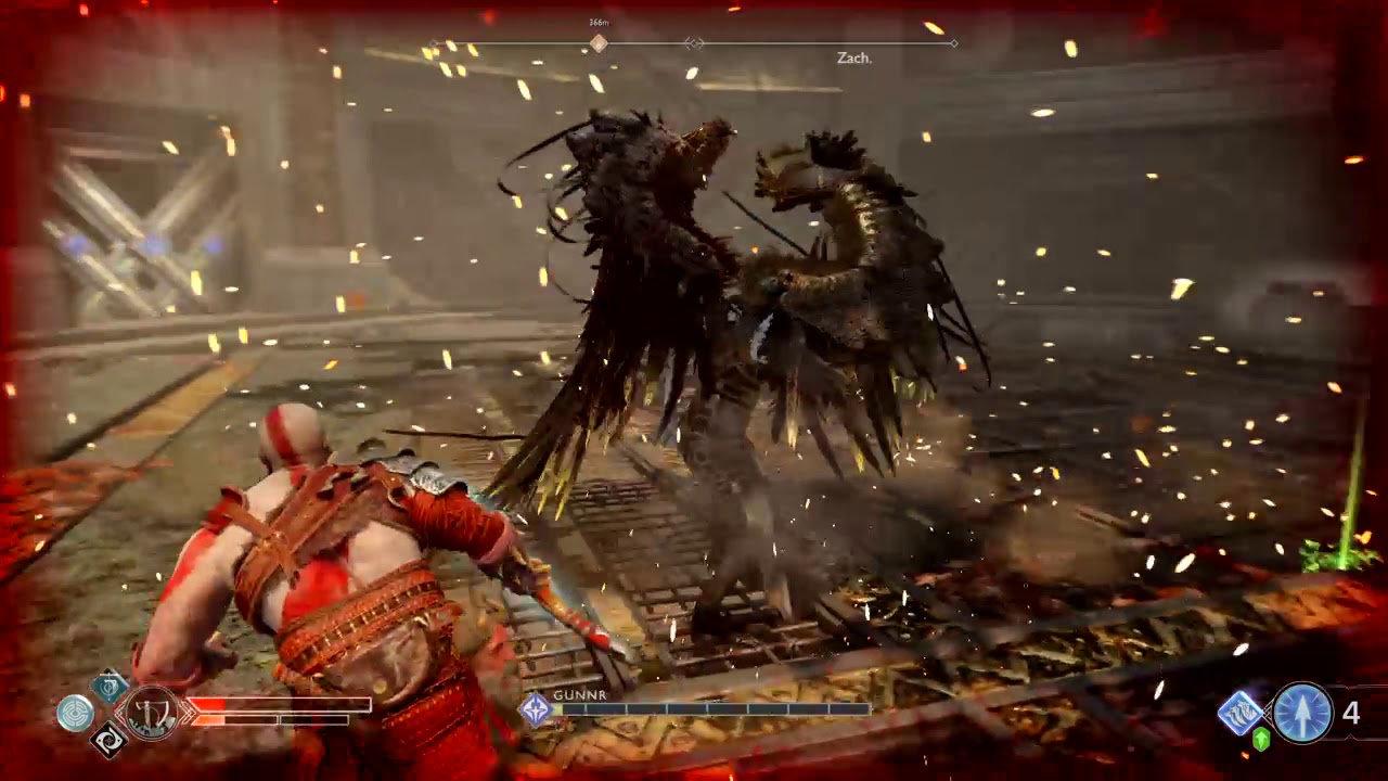 God of War Valkyrie Gunnr fight - YouTube