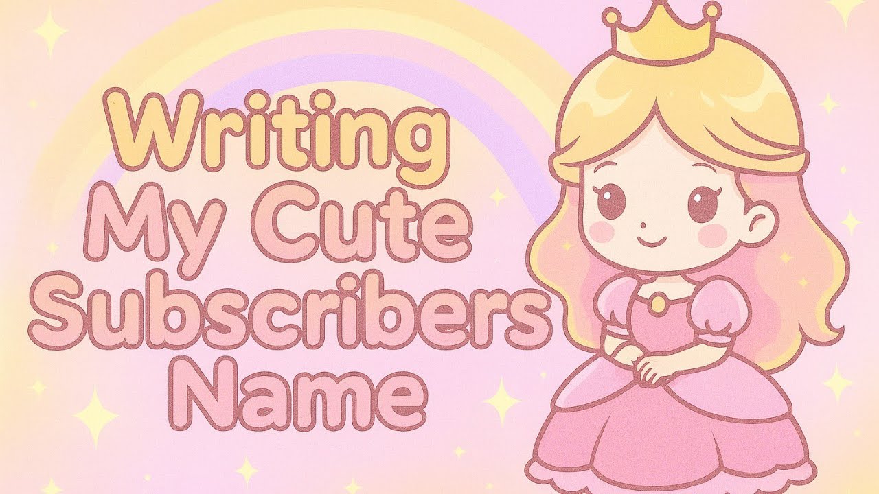 I'm writing my cute subscribers name ️#@crafterkhushi0#trending#live# ...