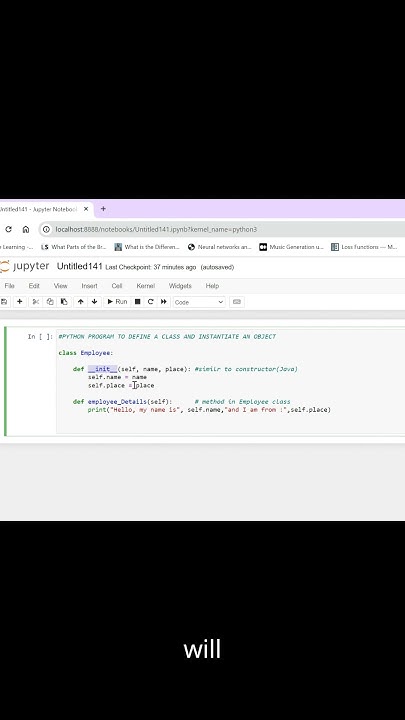 How To Define Class With Attributes And Methods In Python Pythonprogramming