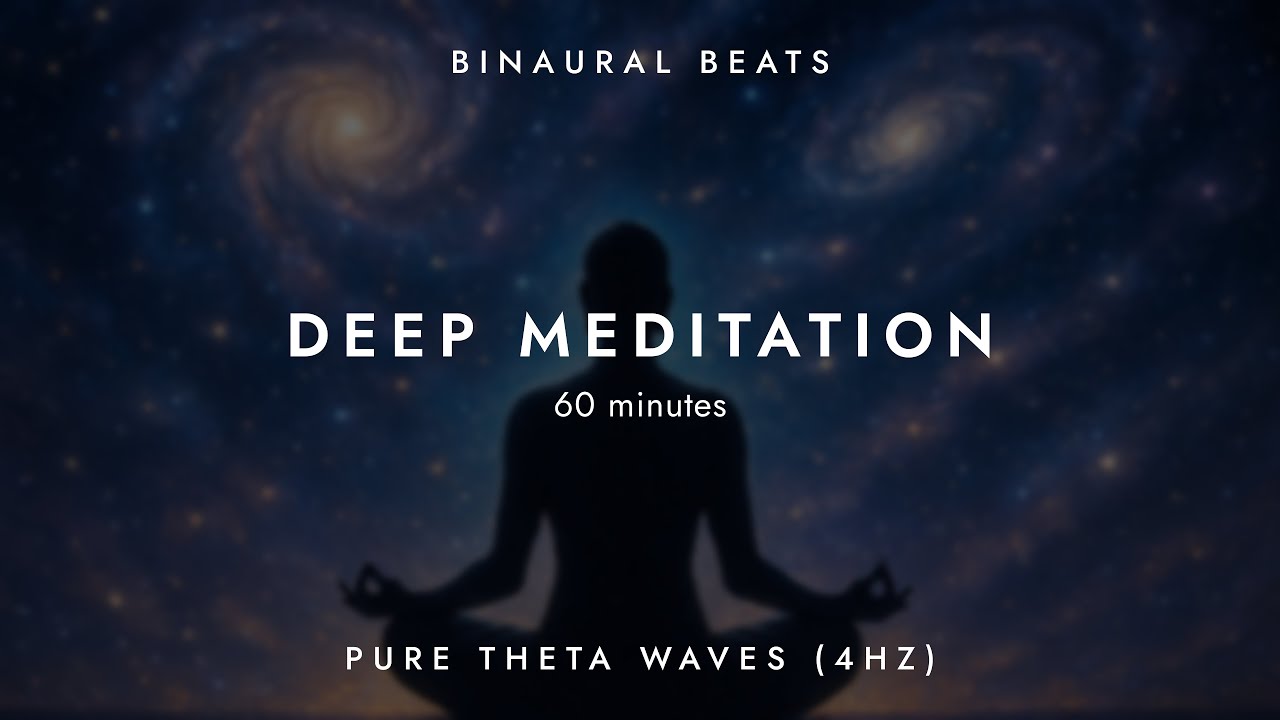 4Hz Theta Waves for Meditation – Binaural Beats Pure Tones | Peace ...