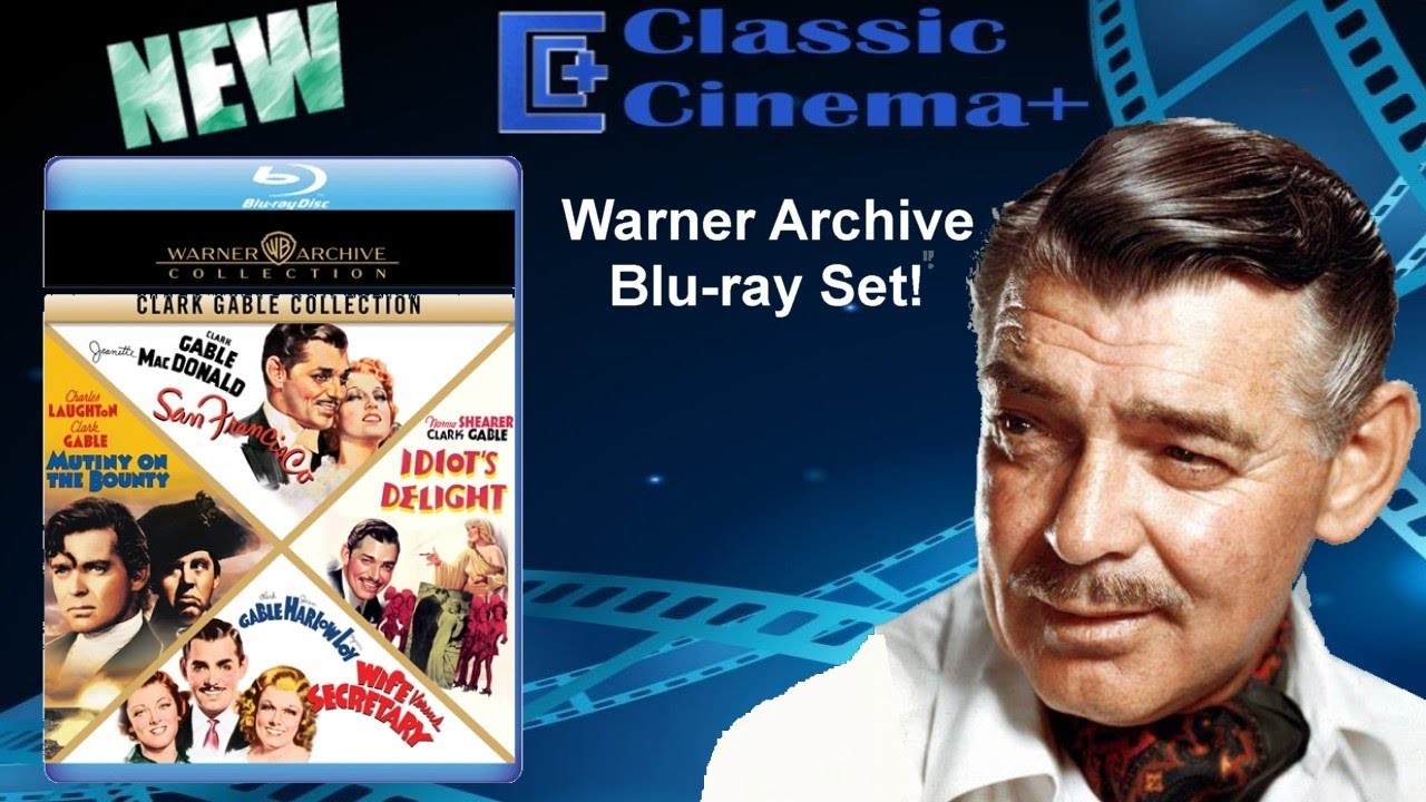 4 movie Blu-ray set of Clark Gable Films from Warner Archive Collection ...