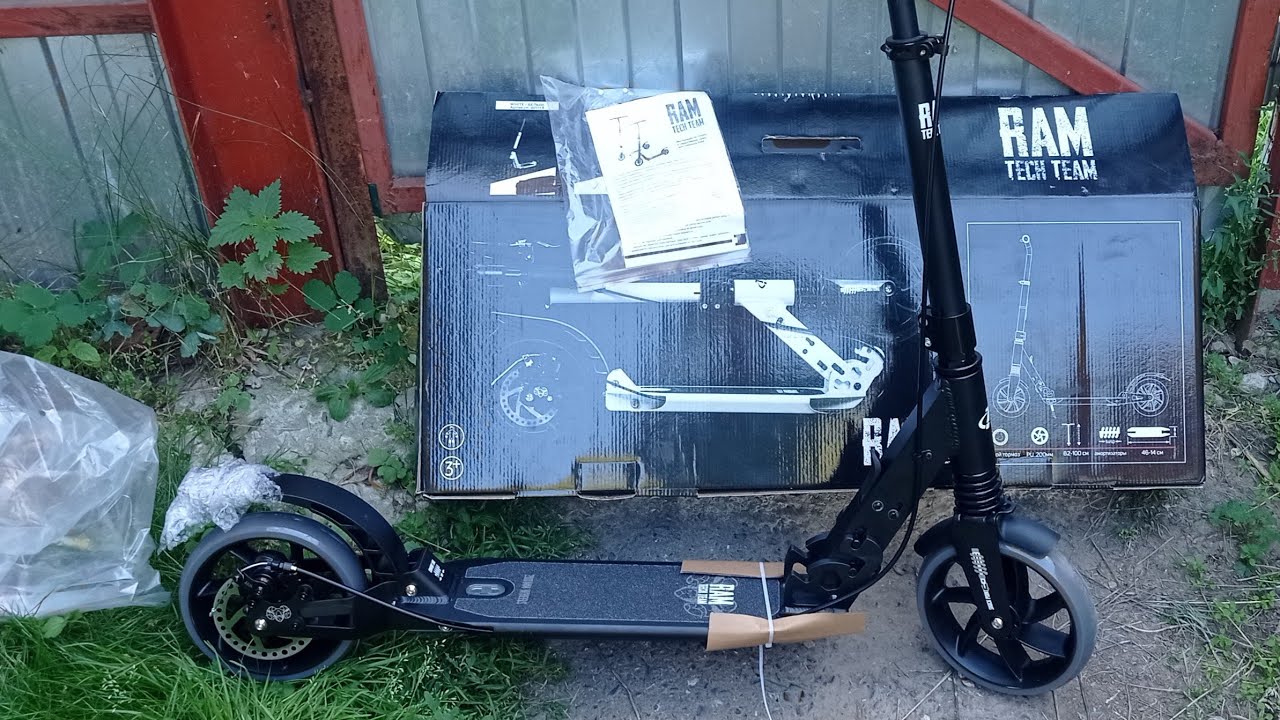 Обзор на самокат RAM TECH TEAM. - YouTube