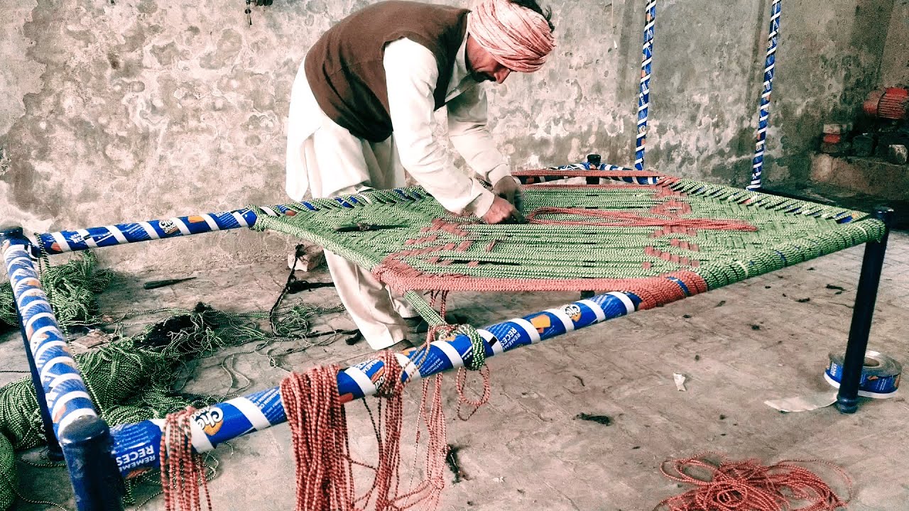 How to Weave a Cot at Home | Easy Step-by-Step Guide - YouTube
