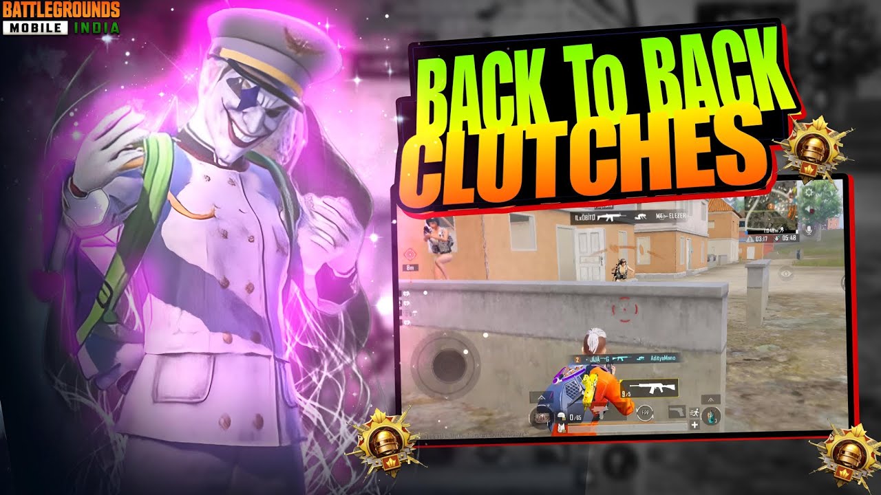 TOP 5 Clutches Bgmi ACE Lobby |BGMI Clutches Ace Lobby #bgmi # ...