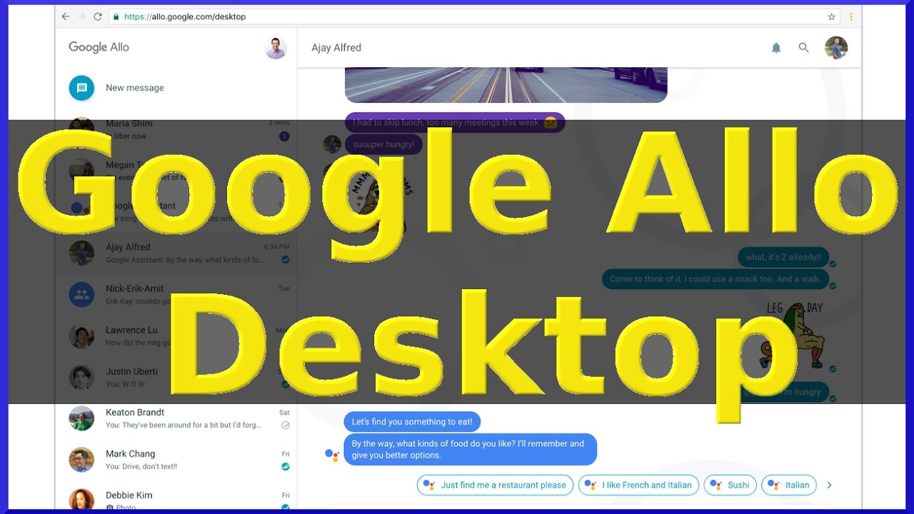 Google Allo Chat is coming to Desktop soon | QPT - YouTube