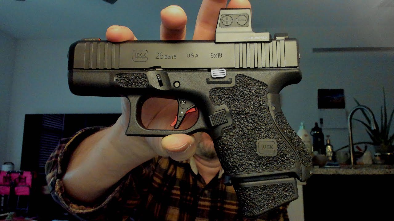 My Main EDC - Modded Glock 26 (Tommy Gunn Stippling, etc...) - YouTube