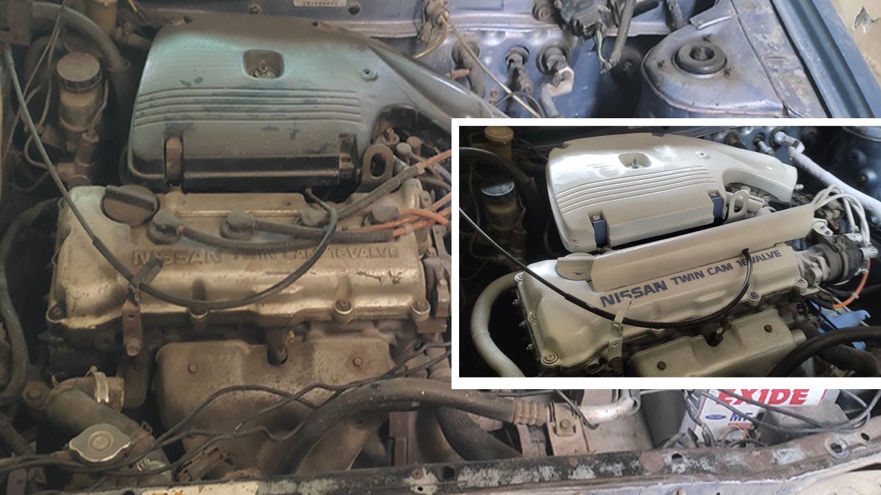 nissan engine wash and wire hidden ASMR - YouTube