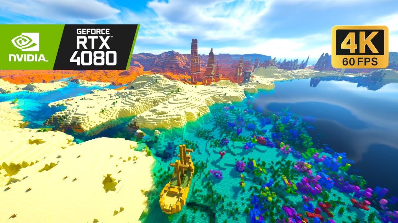 [4K 60fps] Insane render distance | SEUS PTGI HRR 3 | Exploring SEED ...