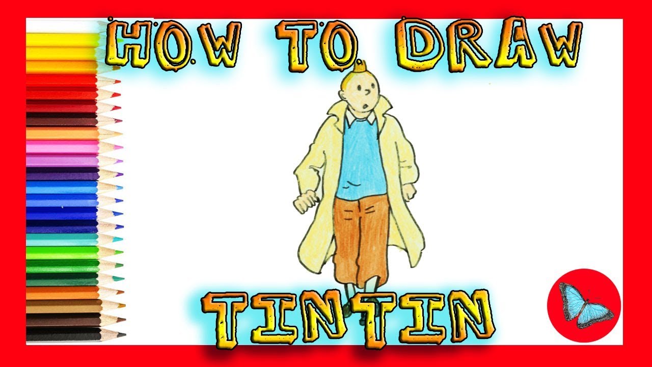 How To Draw TinTin|Coloring and Drawing For Kids - YouTube