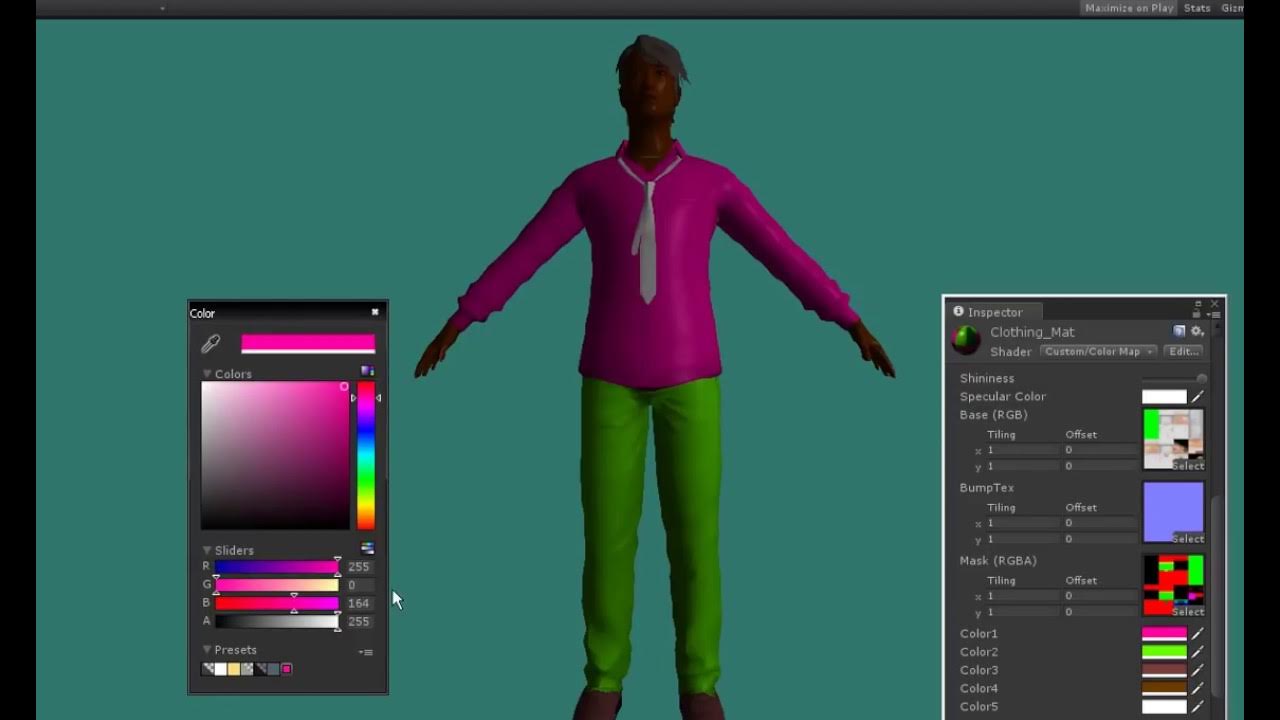 Unity3d Color map shader - YouTube