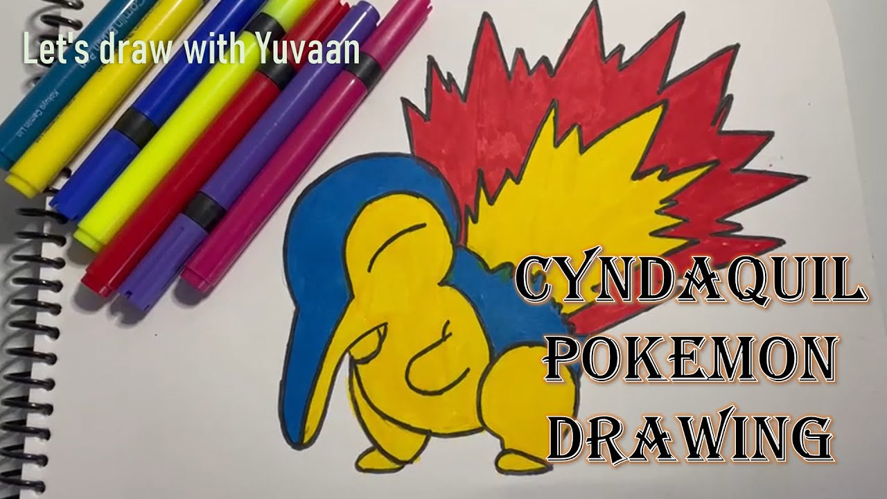 How to draw Cyndaquil Pokémon | Easy Step by Step Drawings for kids ...