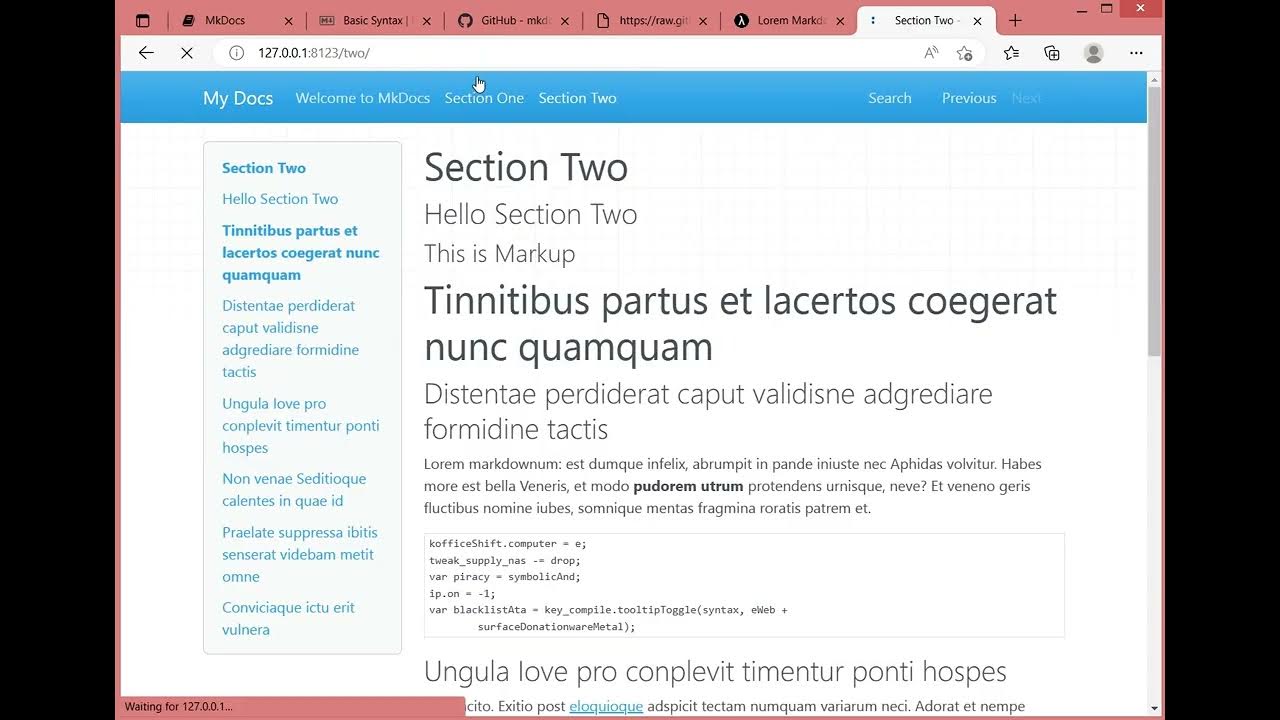 Build your own lightweight Docker container for MkDocs using Alpine Linux for Documentation ...