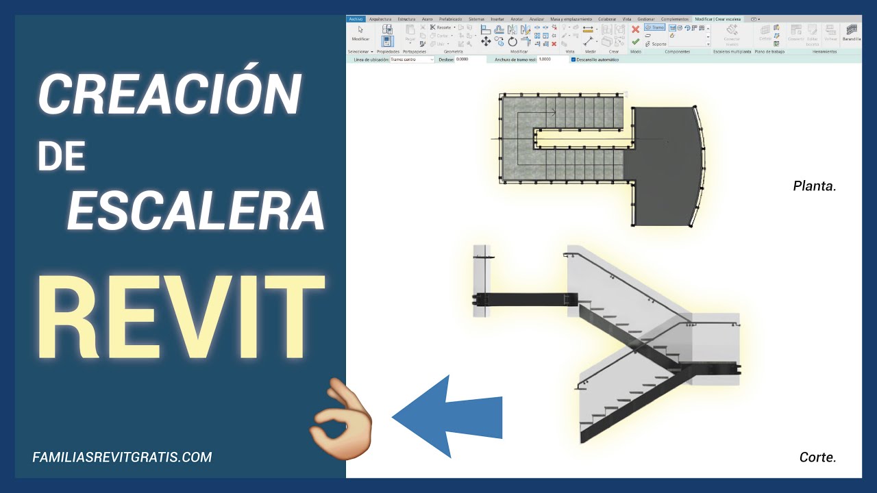 Cómo hacer una ESCALERA con descanso en REVIT desde CERO | STAIR IN REVIT - YouTube