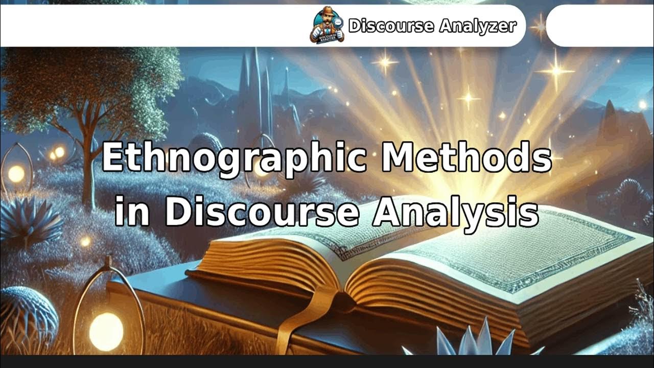 Ethnographic Methods in Discourse Analysis. - YouTube