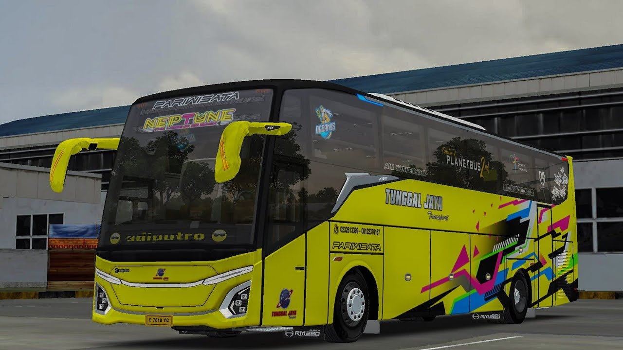 BUSSID Mod JB5 Single Glass ASXFM Angga Saputro x Faridh Madyawan JB5 ...