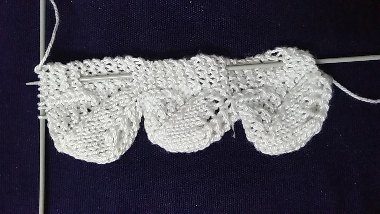 Leaf Pattern Lace | Knit Easy And Beautiful | For Beginners - YouTube