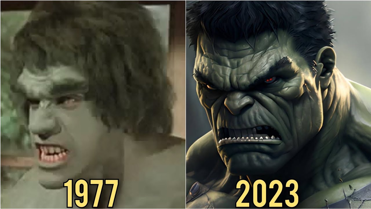 The Hulk evolution from 1977🙄 to 2023😎 | Mr Evolution 2.0 | ️ ️ | #hulk ...