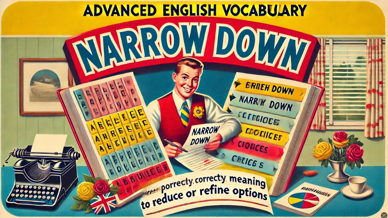 Vocabulary and Pronunciation "NARROW DOWN" Advanced English - YouTube